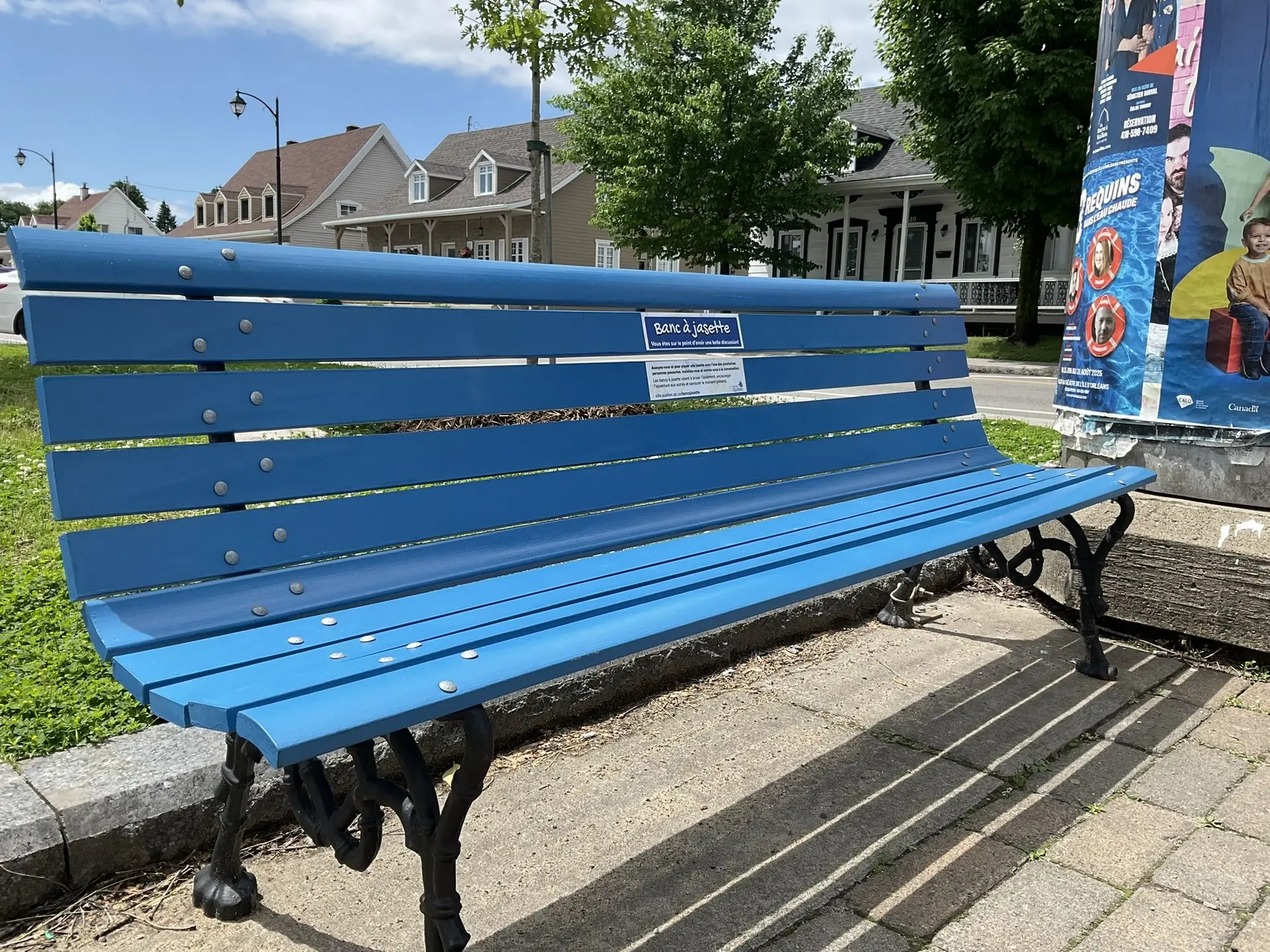 Loretteville - Un banc à jasette à Loretteville