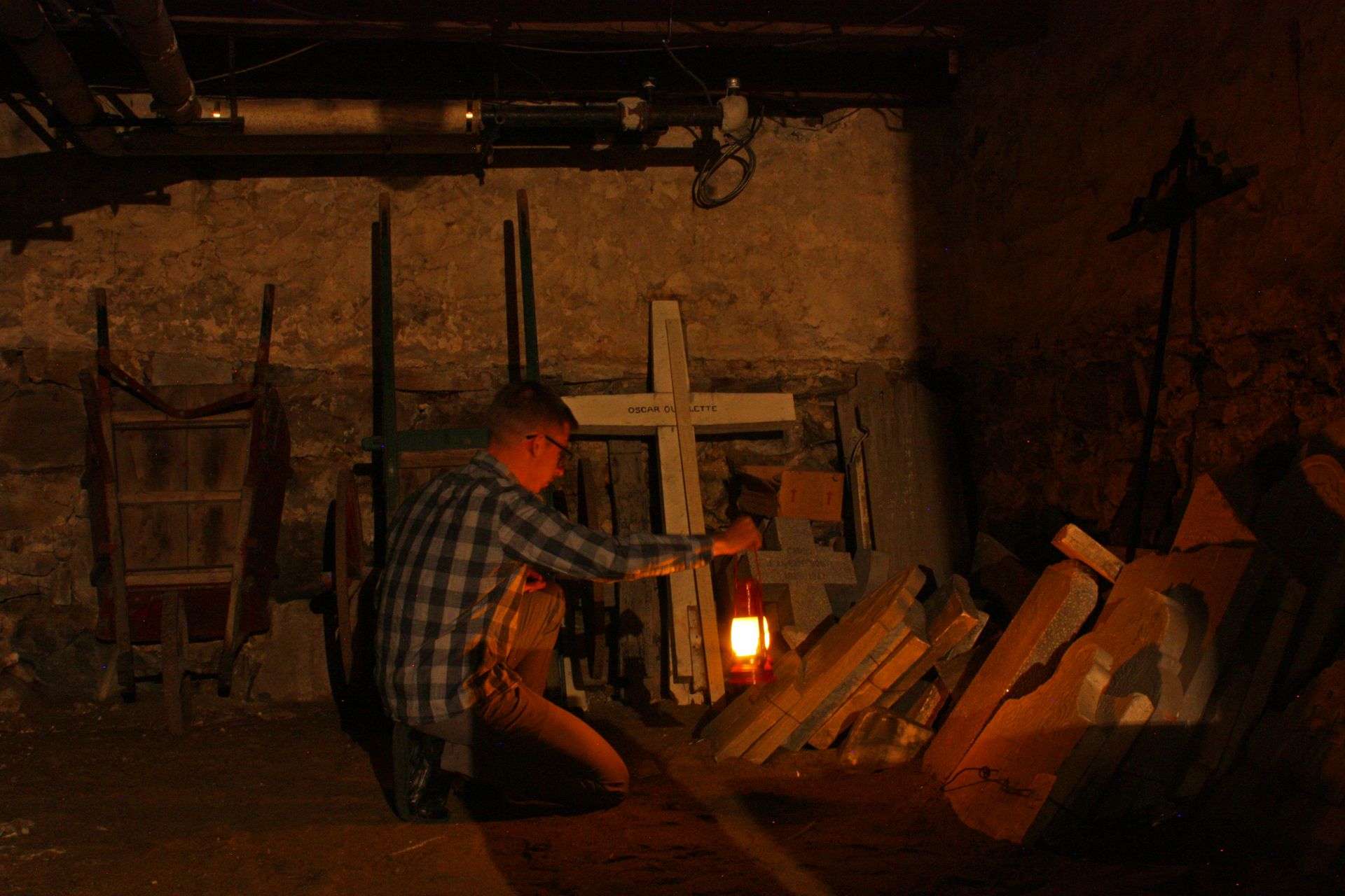 Loretteville - Visite à la cave du presbytère de Loretteville